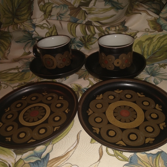 DENBY ENGLAND | Dining | 6 Piece Vintage Denby England Dish Arabesque ...
